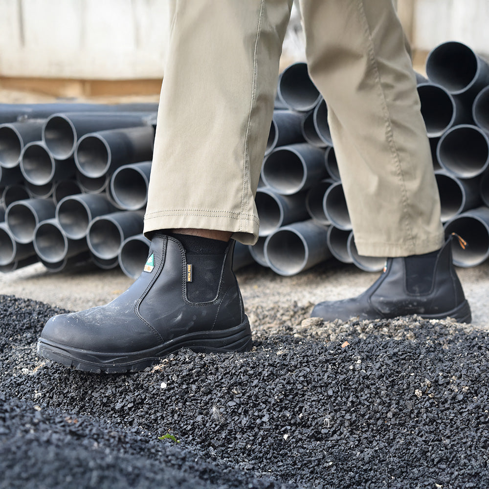 Men's Timber CSA ASTM Composite Toe Chelsea Work Boots - Black – MooseLog